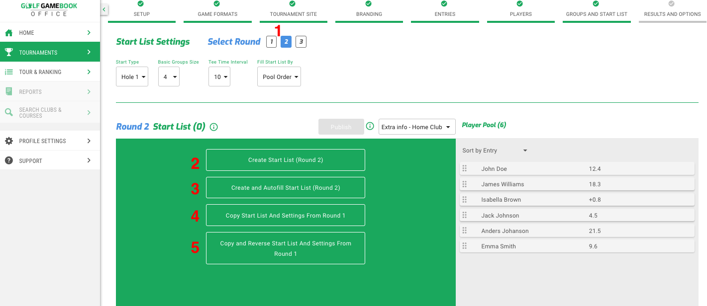 How to Create Multi-Round Tournament – Golf GameBook Tournament Manager